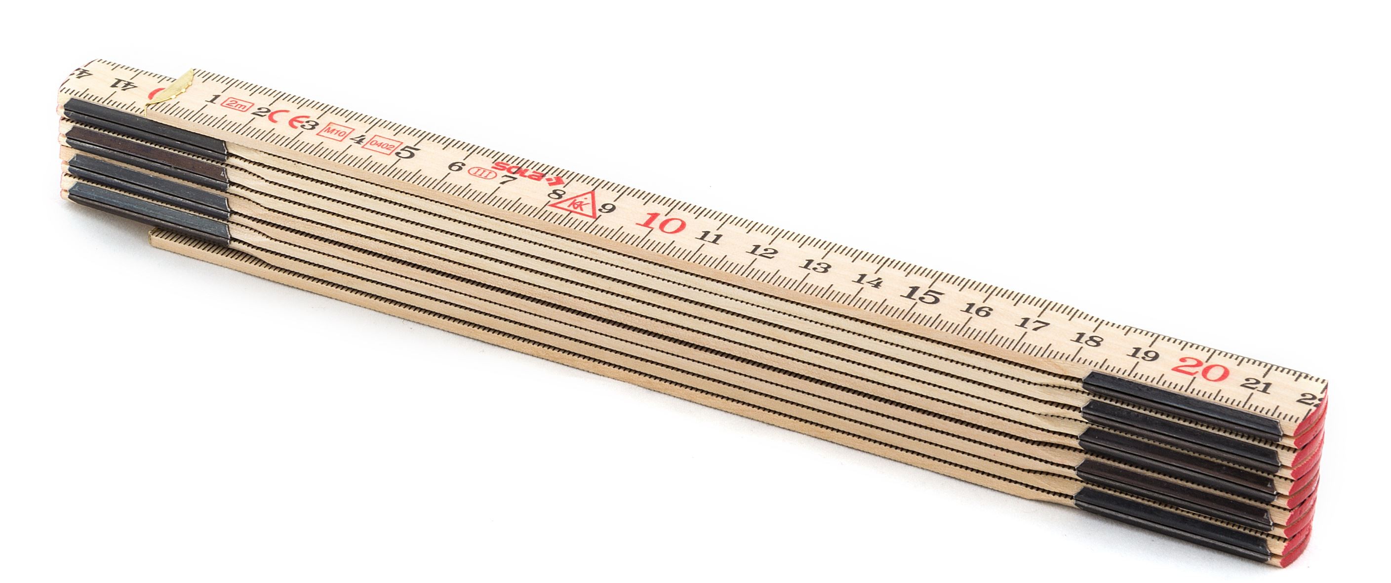 Meterstab Holz 2M H2/10MF, Art.-Nr. H2-10 - Paterno Shop